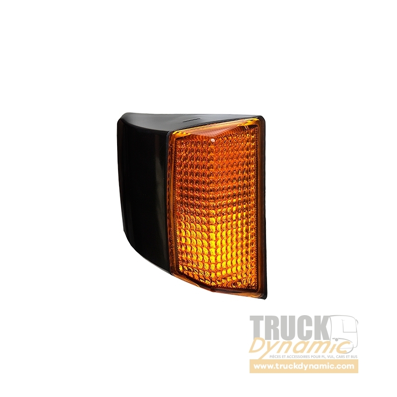 Boîtier et feu clignotant VOLVO FM2 - Avec porte lampe - Droit
